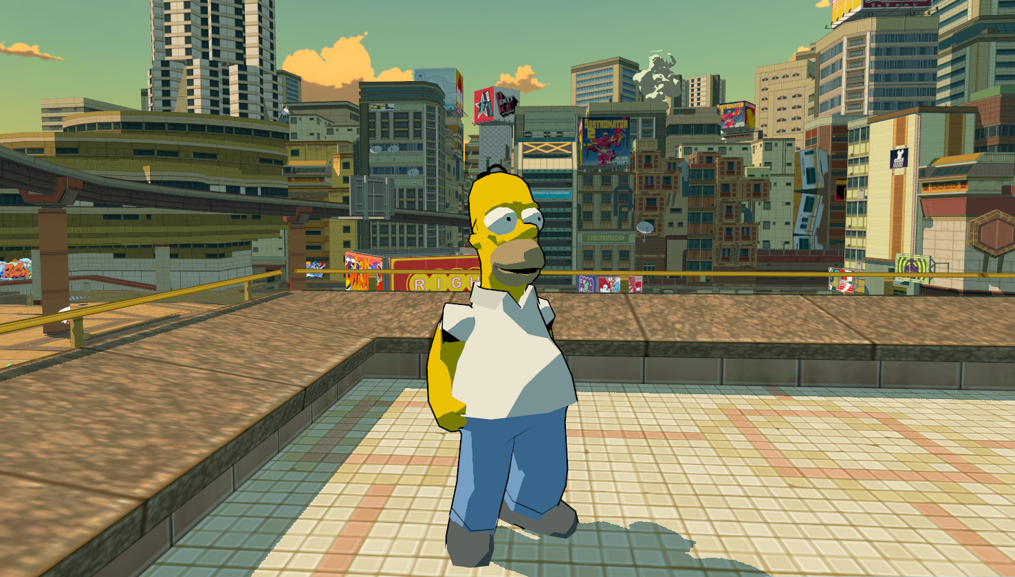 Homer Simpson Mod for Bomb Rush Cyberfunk | BRC Mods