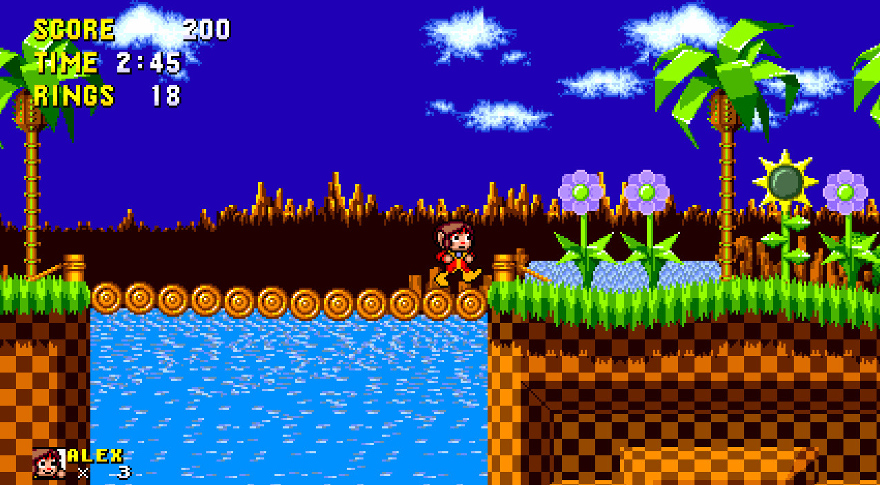 Alex Kidd in Sonic Forever Mod for Sonic the Hedgehog Forever | S1F Mods