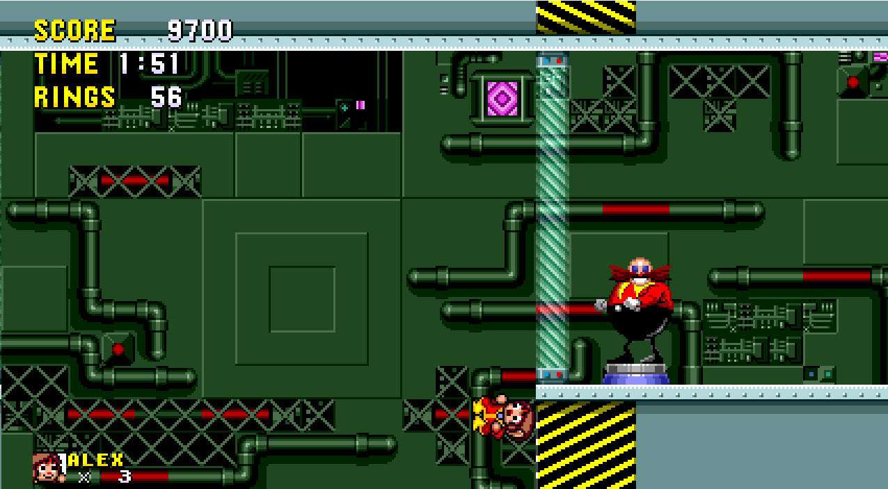 Alex Kidd in Sonic Forever Mod for Sonic the Hedgehog Forever | S1F Mods