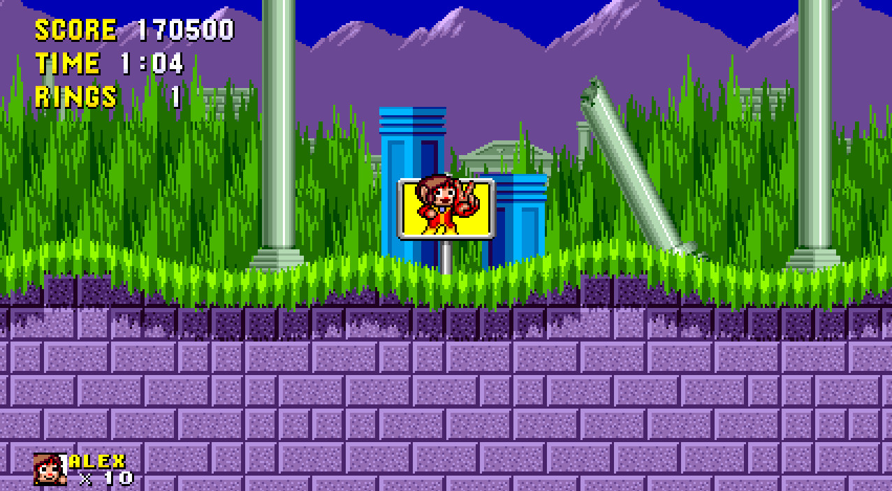 Alex Kidd in Sonic Forever Mod for Sonic the Hedgehog Forever | S1F Mods