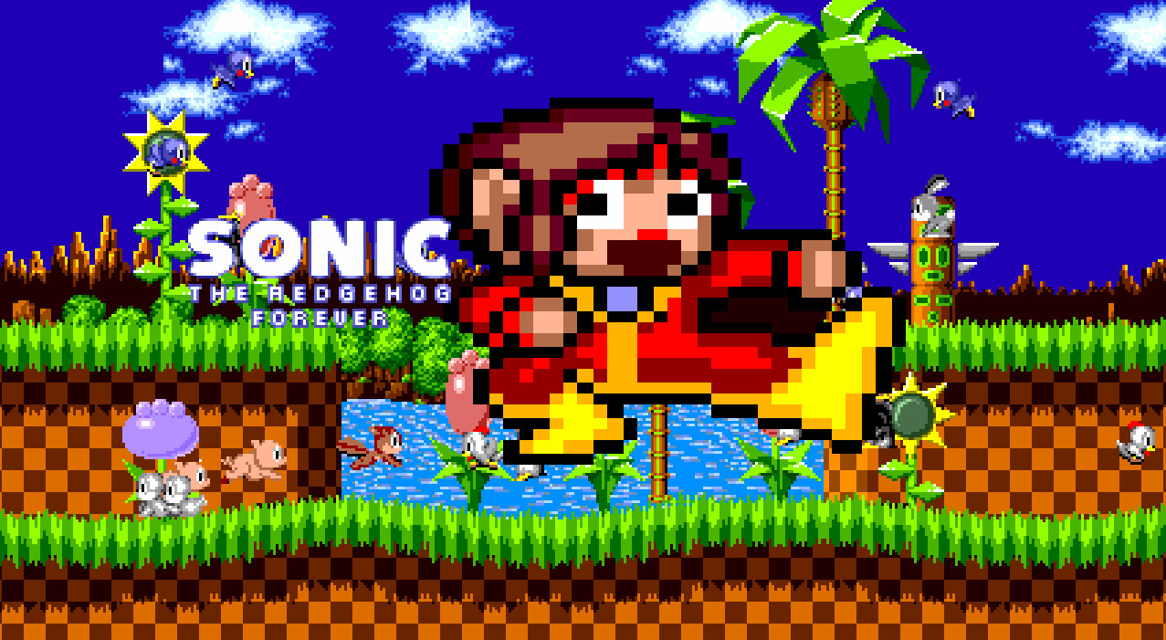 Alex Kidd in Sonic Forever Mod for Sonic the Hedgehog Forever | S1F Mods