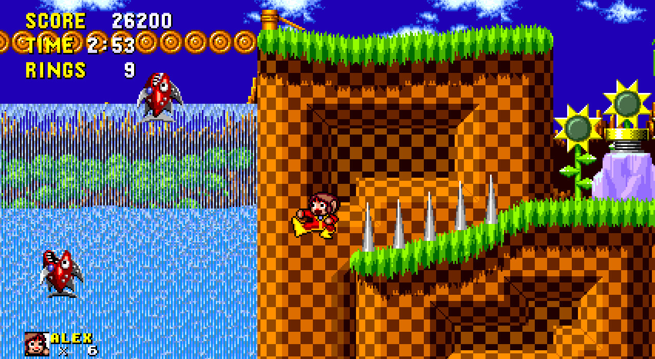 Alex Kidd in Sonic Forever Mod for Sonic the Hedgehog Forever | S1F Mods