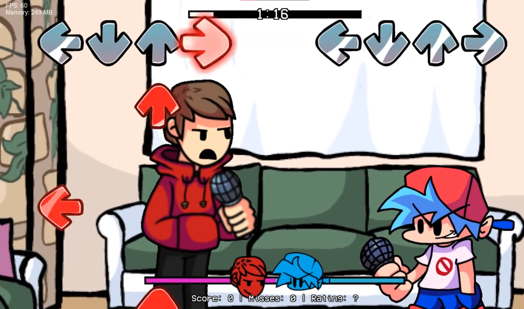 VS MR RED GUY V2 DEMO Mod for Friday Night Funkin' | FNF Mods