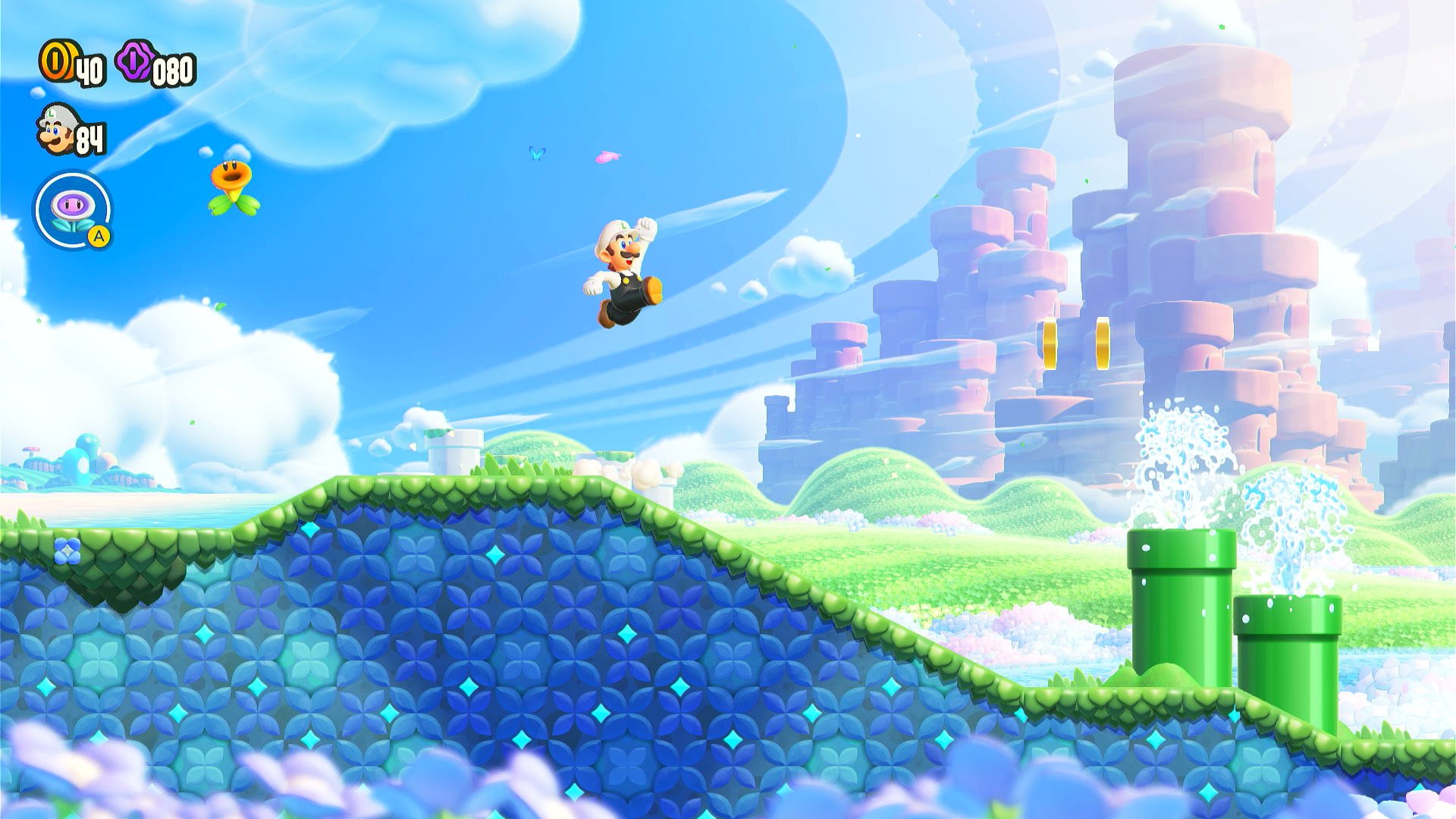 Black and White Luigi Mod for Super Mario Bros. Wonder | SMBW Mods