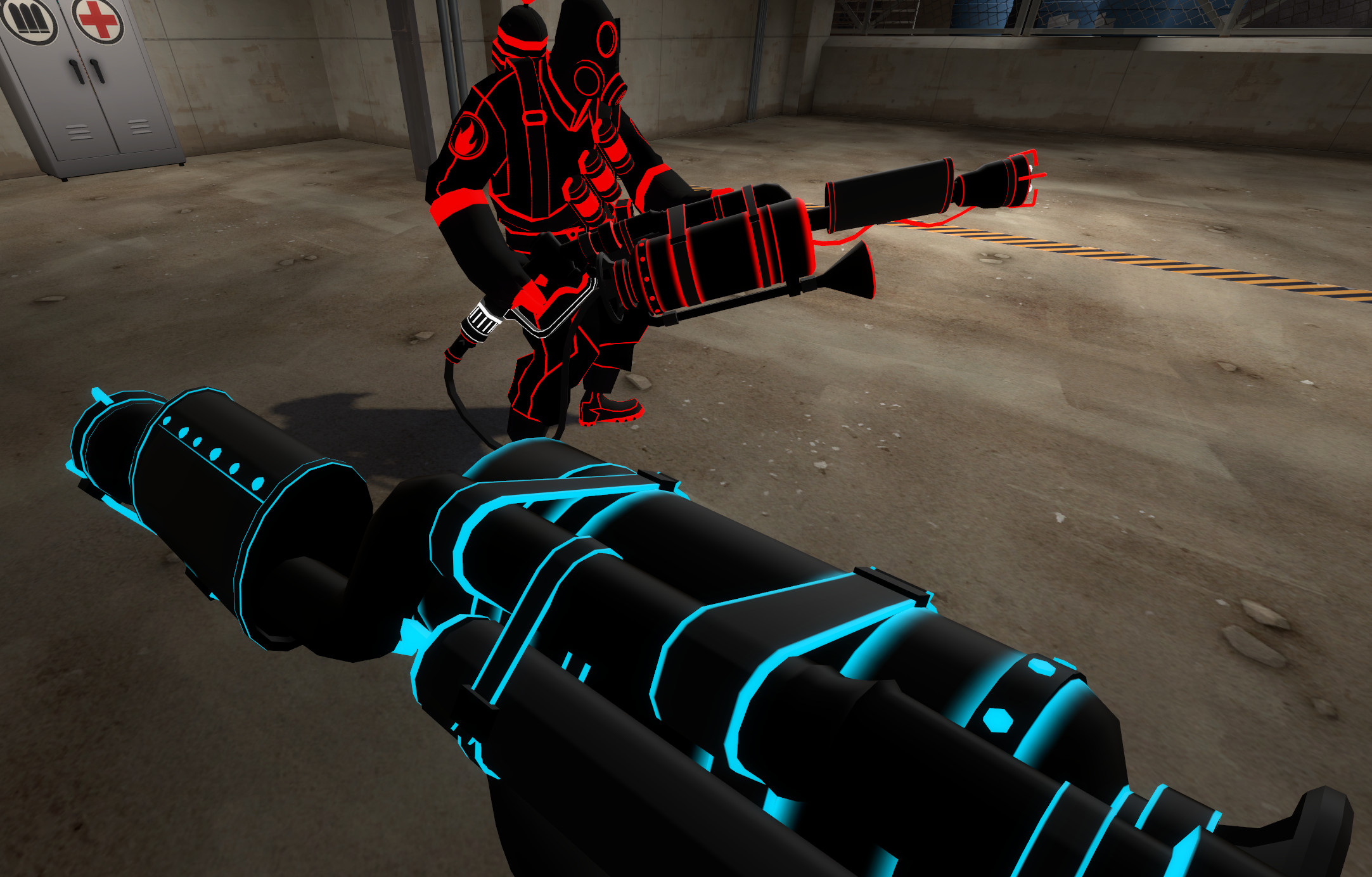 Tron Fortress Weapon Pack - Pyro (Casual) Mod for Team Fortress 2 | TF2 ...