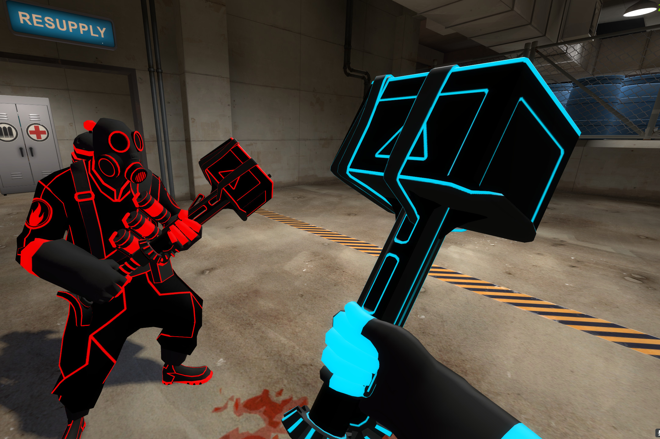Tron Fortress Weapon Pack - Pyro (Casual) Mod for Team Fortress 2 | TF2 ...