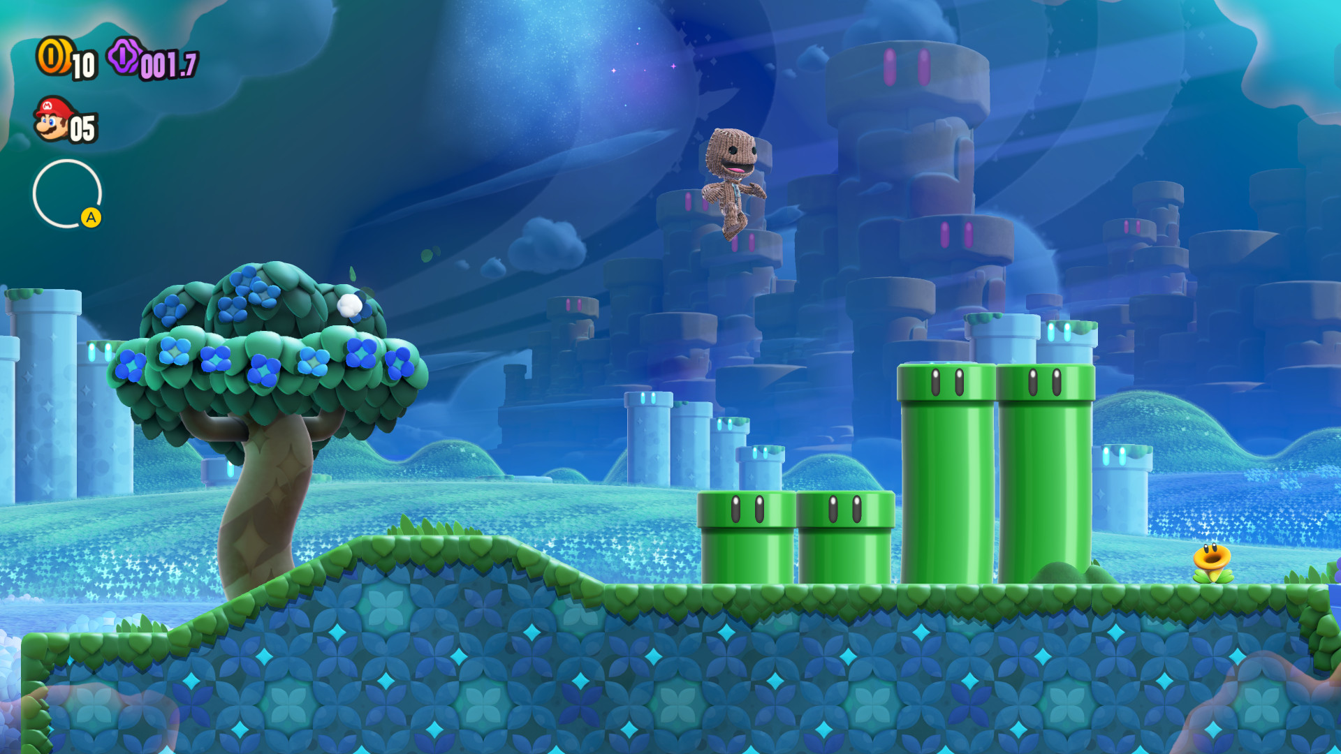 Sackboy From LittleBigPlanet Mod for Super Mario Bros. Wonder | SMBW Mods