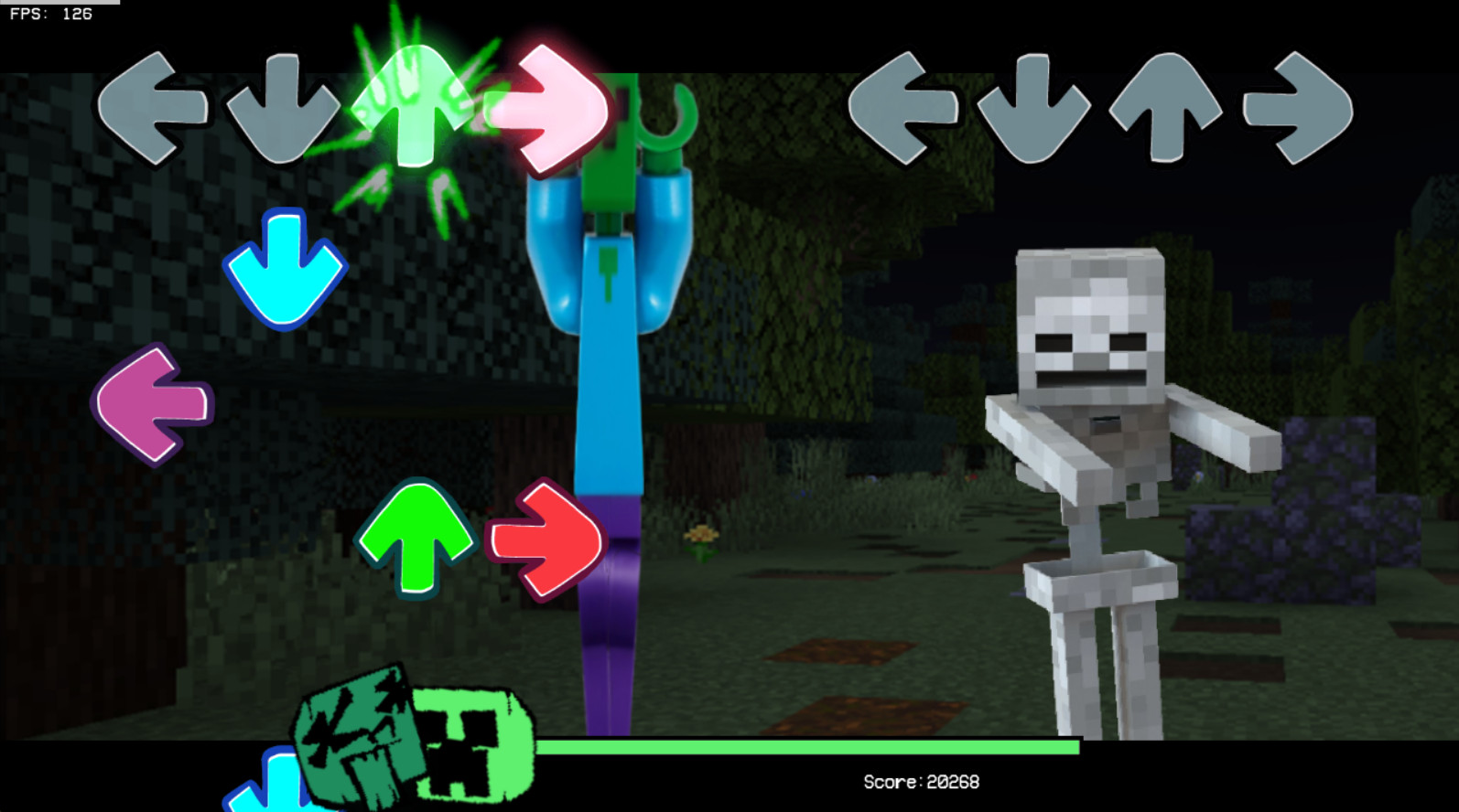 MOBS - Untitled Minecraft Mod Mod for Friday Night Funkin' | FNF Mods
