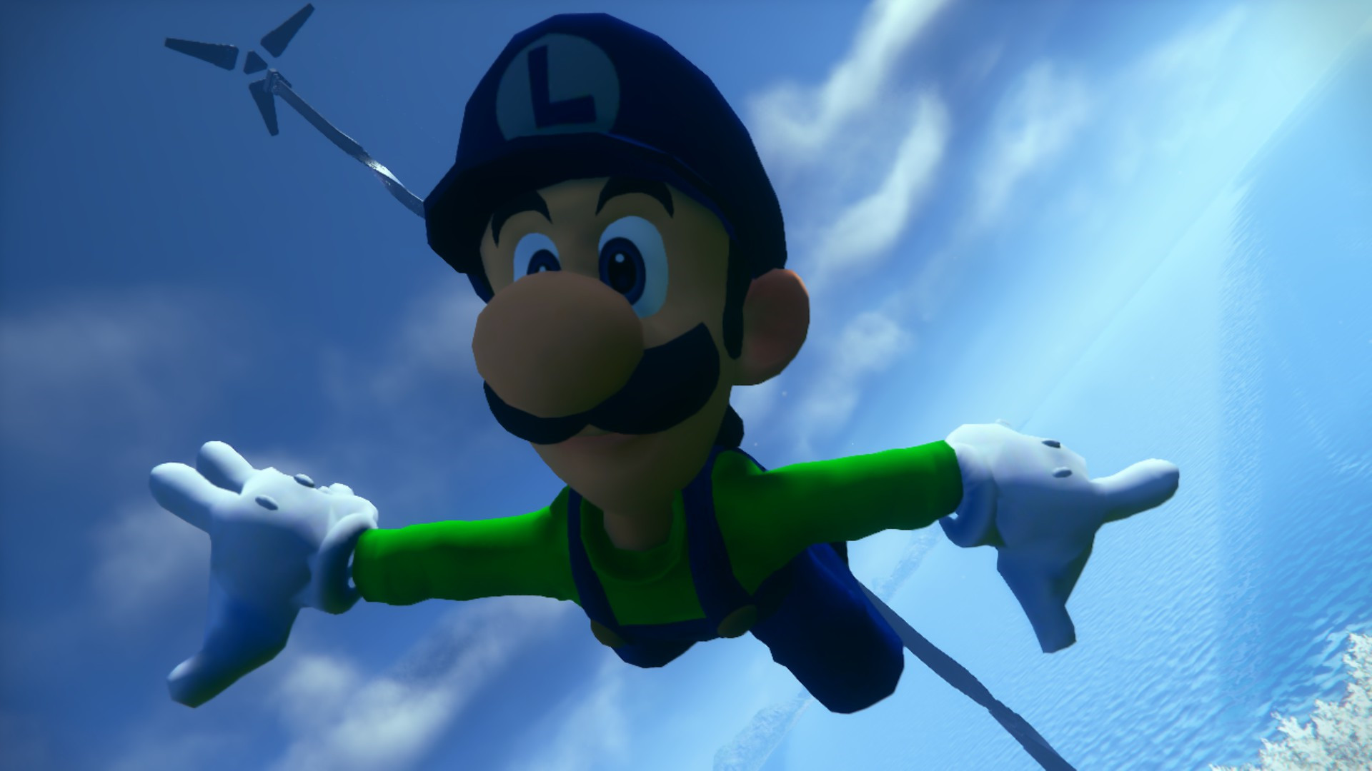 Blue Scarescraper Luigi Mod for Sonic Frontiers | Frontiers Mods