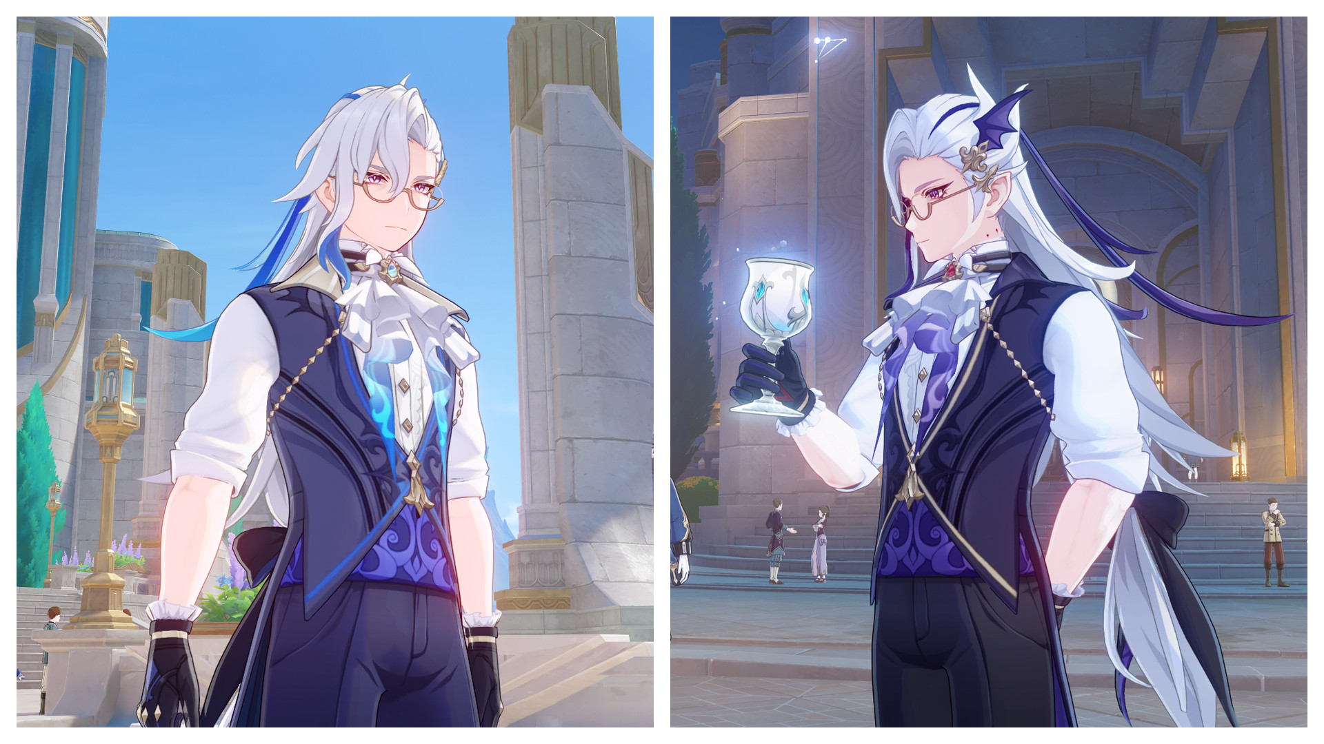 Purple-Red Vampire Neuvillette Mod for Genshin Impact | GI Mods