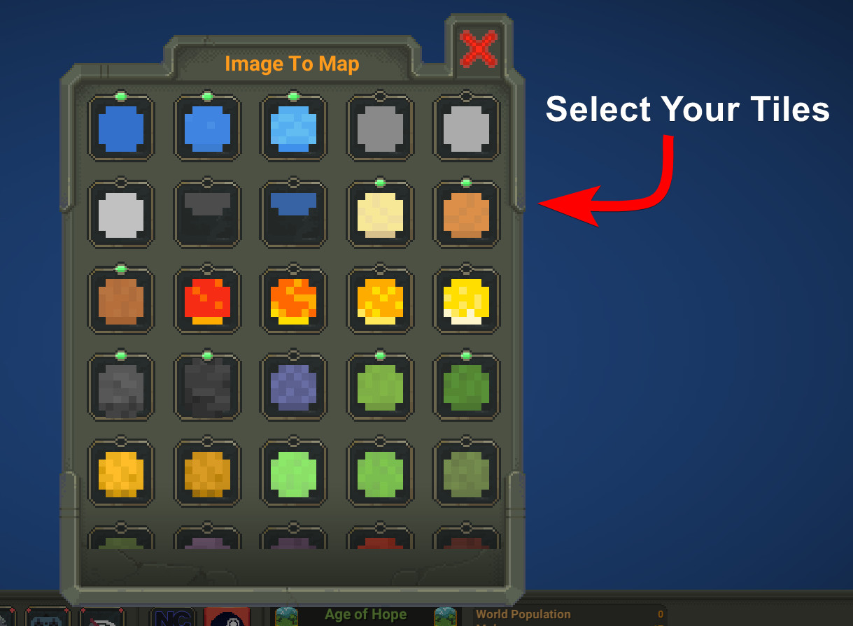 In-Game Image To Map Mod for WorldBox | WorldBox Mods