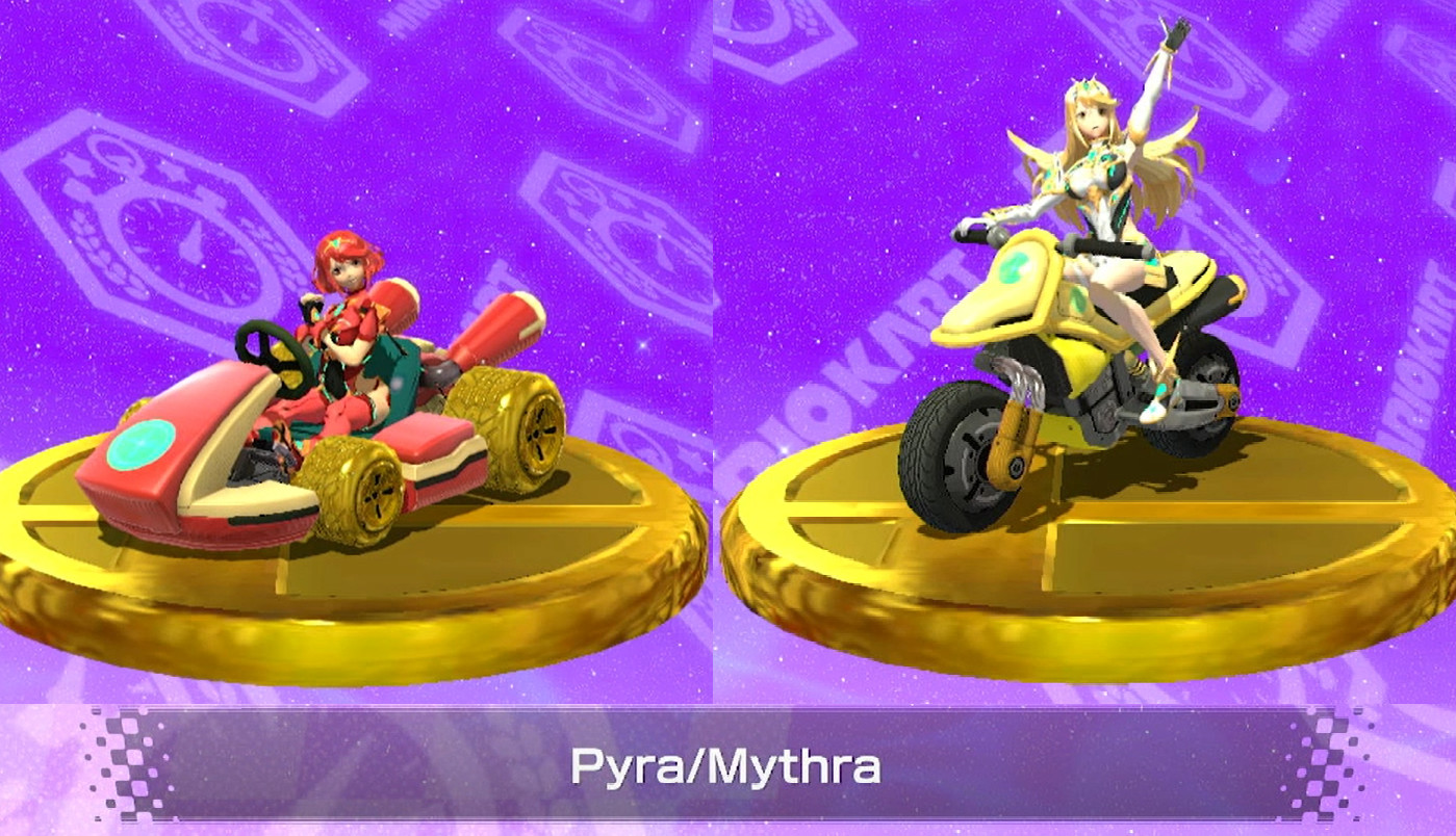 Pyra and Mythra Mod for Mario Kart 8 | MK8 Mods