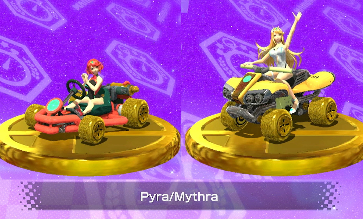 Pyra and Mythra Mod for Mario Kart 8 | MK8 Mods