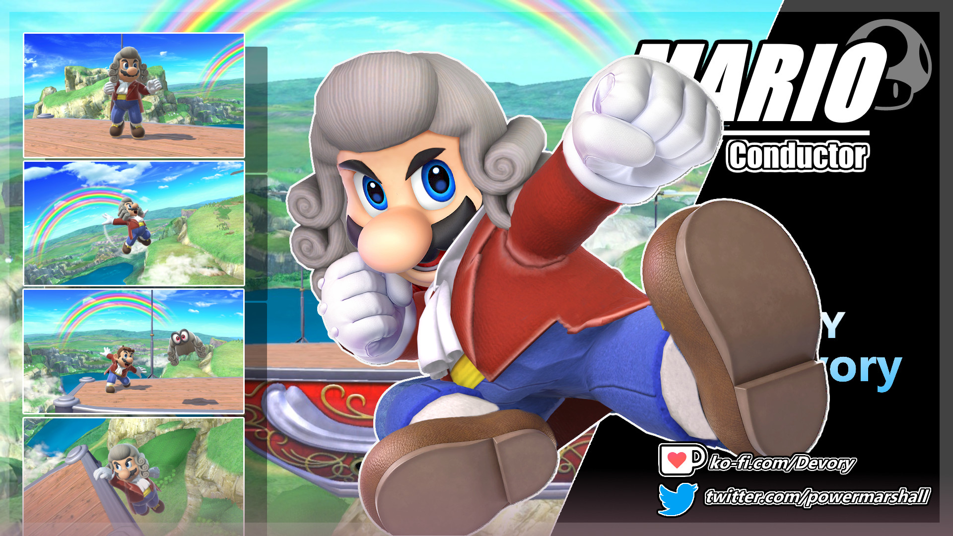 Conductor Mario Mod for Super Smash Bros. Ultimate | SSBU Mods