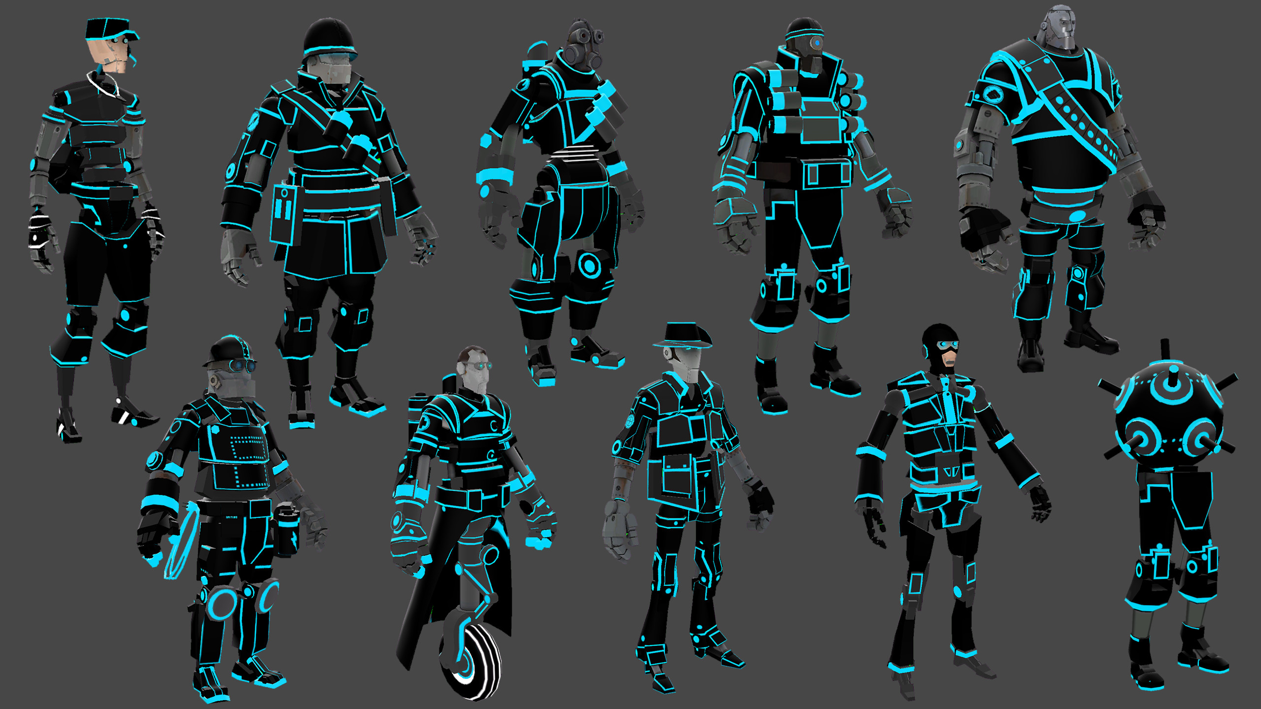 Tron Fortress MVM Bots (Casual Fix) Mod for Team Fortress 2 | TF2 Mods