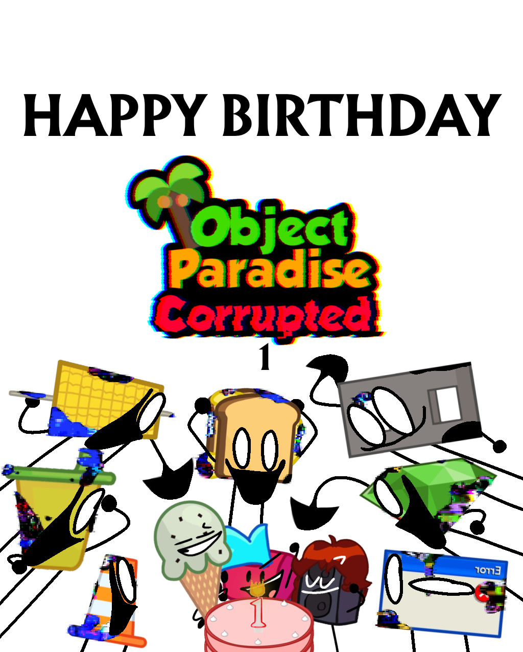 OBJECT PARADISE CORRUPTED [1.1] Mod for Friday Night Funkin' | FNF Mods