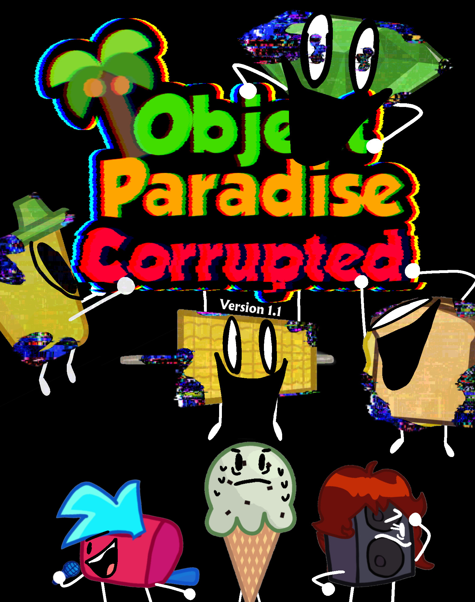 OBJECT PARADISE CORRUPTED [1.1] Mod for Friday Night Funkin' | FNF Mods