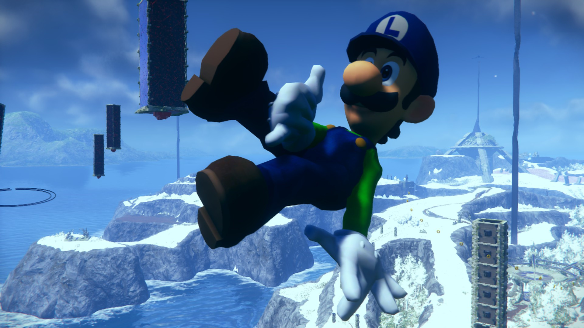 Blue Scarescraper Luigi Mod for Sonic Frontiers | Frontiers Mods
