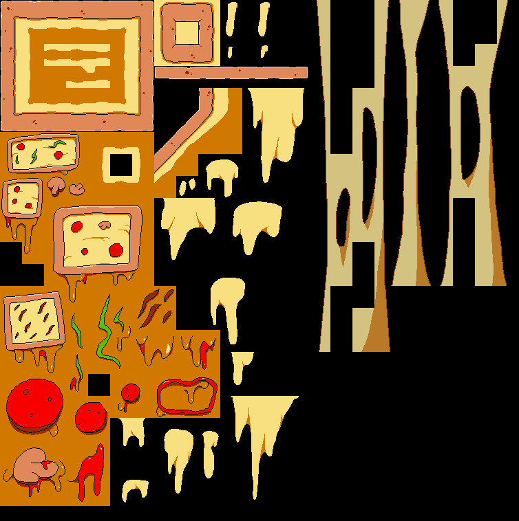 Tutorial Tileset for CYOP (+ a BG Preset) Mod for Pizza Tower | PT Mods