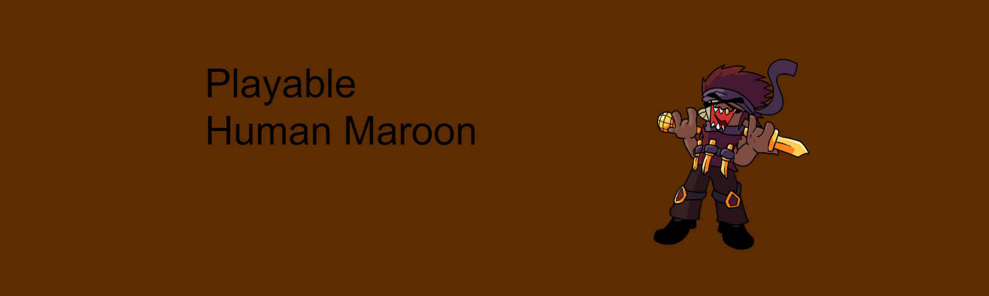 Playable Human Maroon Mod for Friday Night Funkin' | FNF Mods