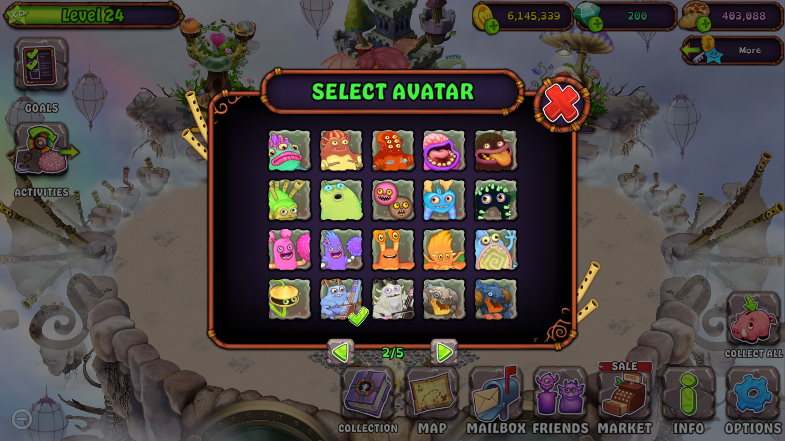 PFP Editor in Hud (Kinda) Mod for My Singing Monsters | MSM Mods