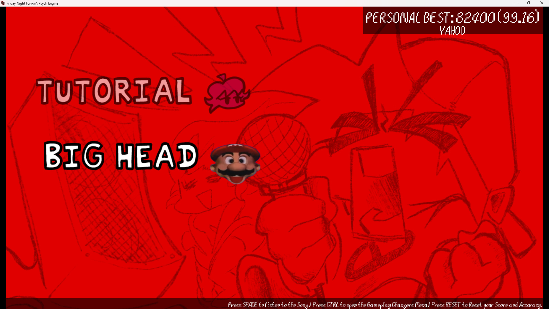 vs Mario's Funny Head(OneShot Mod) Mod for Friday Night Funkin' | FNF Mods