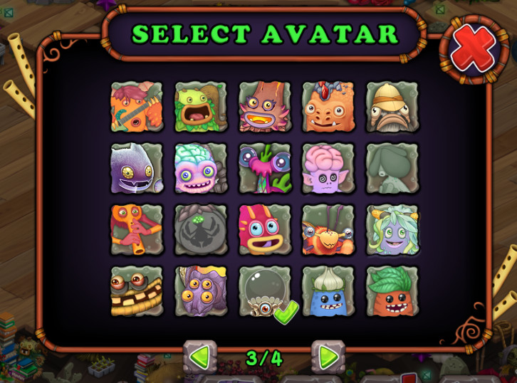 Avatar Selection In Hud! Mod for My Singing Monsters | MSM Mods