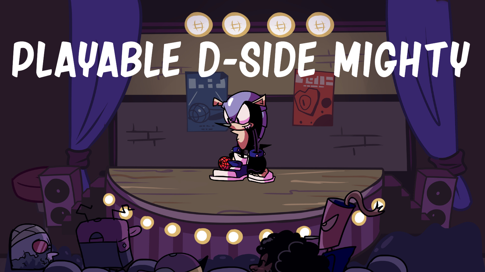 Playable D-Side Mighty Mod for Friday Night Funkin' | FNF Mods