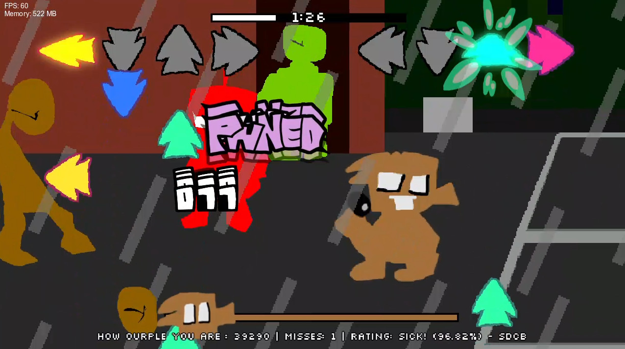 Mike - Ourple themed Mod for Friday Night Funkin' | FNF Mods