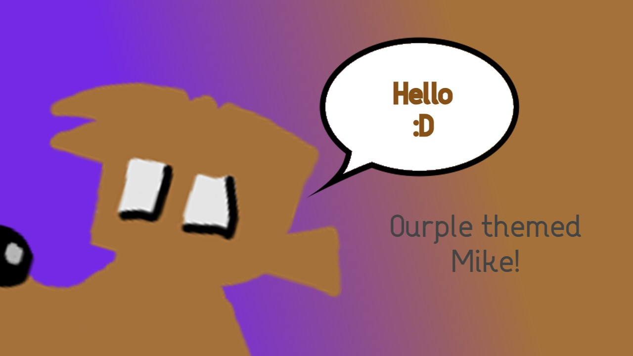 Mike - Ourple themed Mod for Friday Night Funkin' | FNF Mods