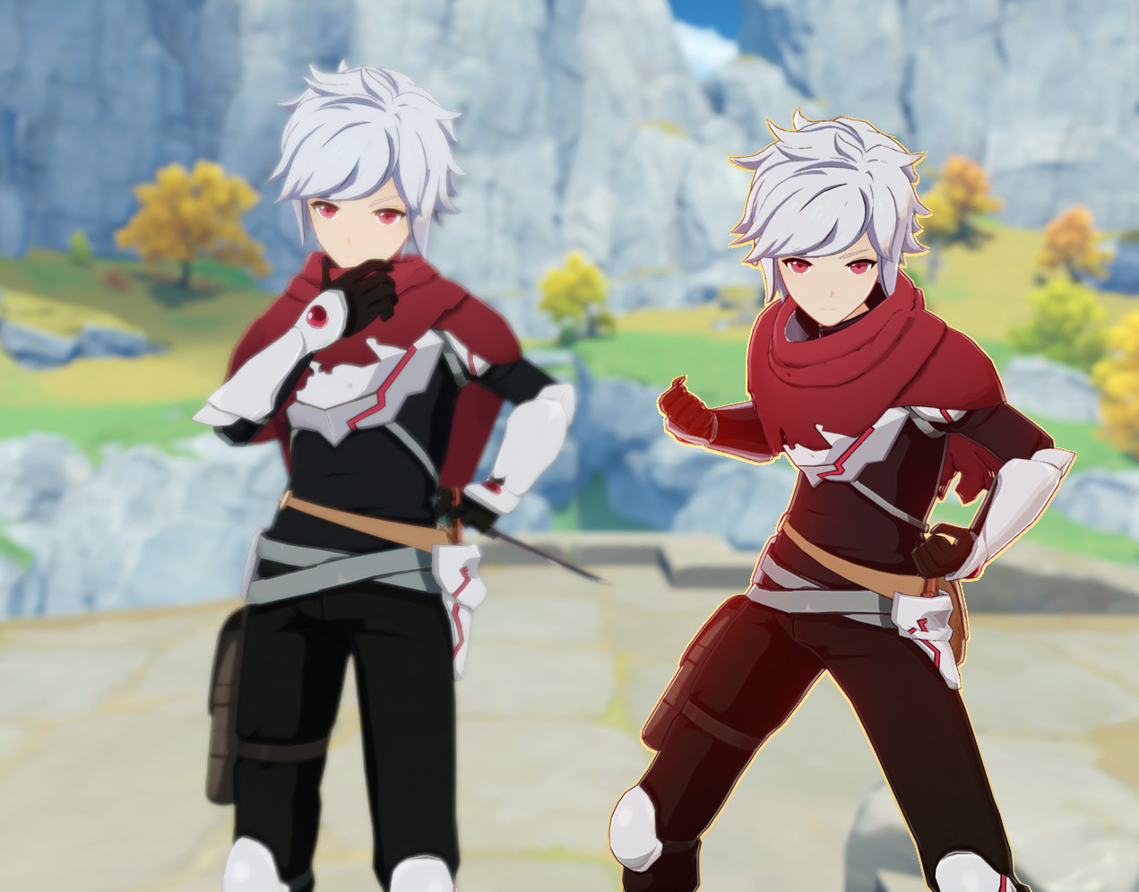Benett as Bell Cranel (Bellett) | DanMachi Mod for Genshin Impact | GI Mods