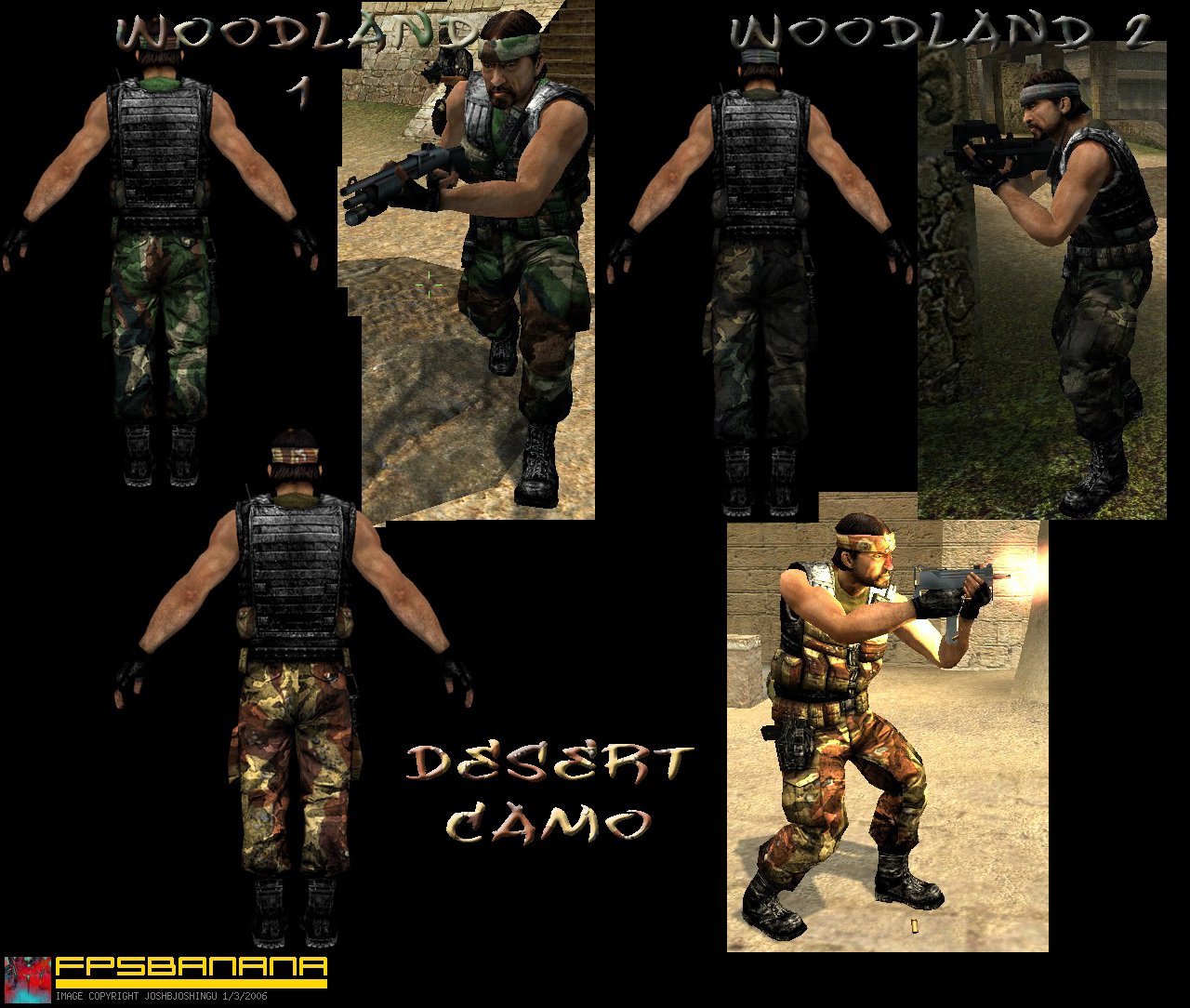 Joshbjoshingu's Ultimate Guerilla Camo Pack Mod for Counter-Strike ...