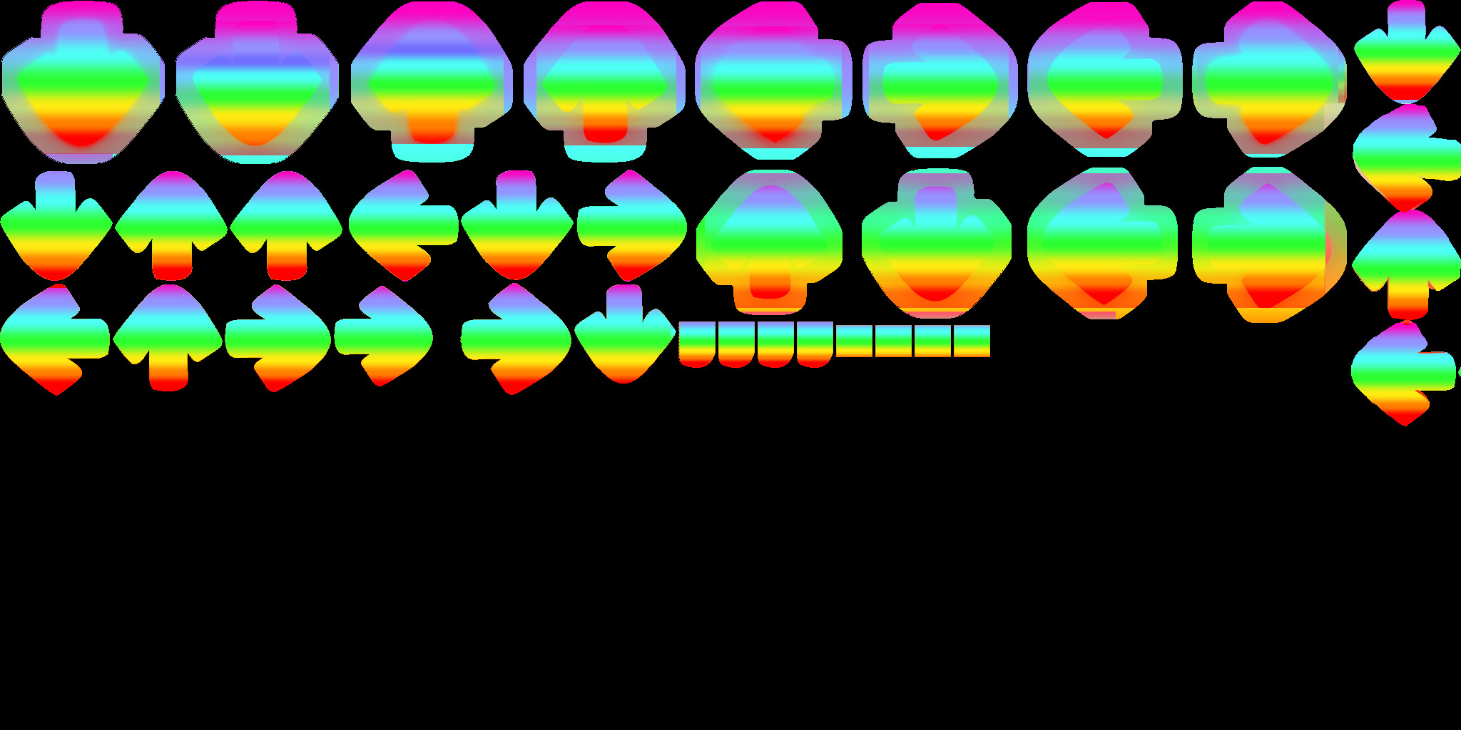 Fnf Gradient Notes Mod for Friday Night Funkin' | FNF Mods