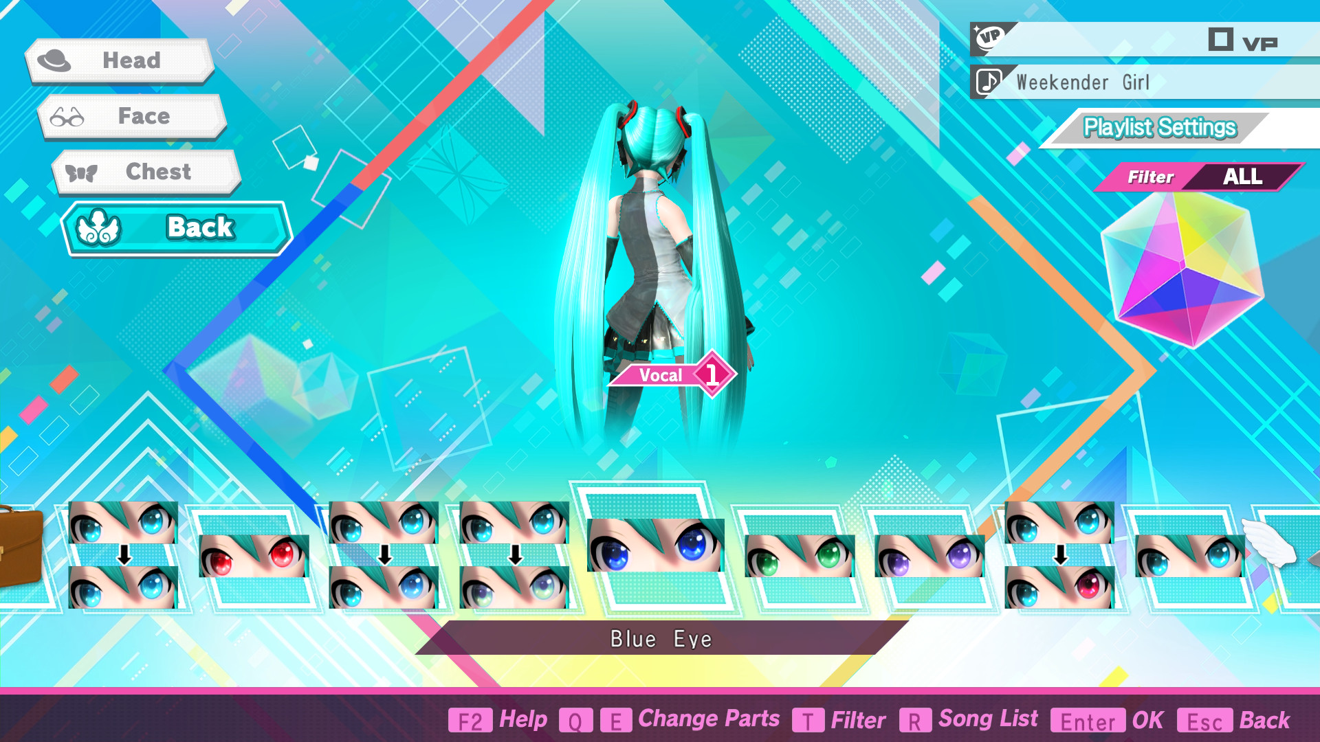 Eye Change Color Accessories Mod for Hatsune Miku: Project DIVA Mega ...