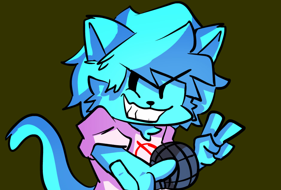 Cat Boyfriend (SKIN) Mod for Friday Night Funkin' | FNF Mods