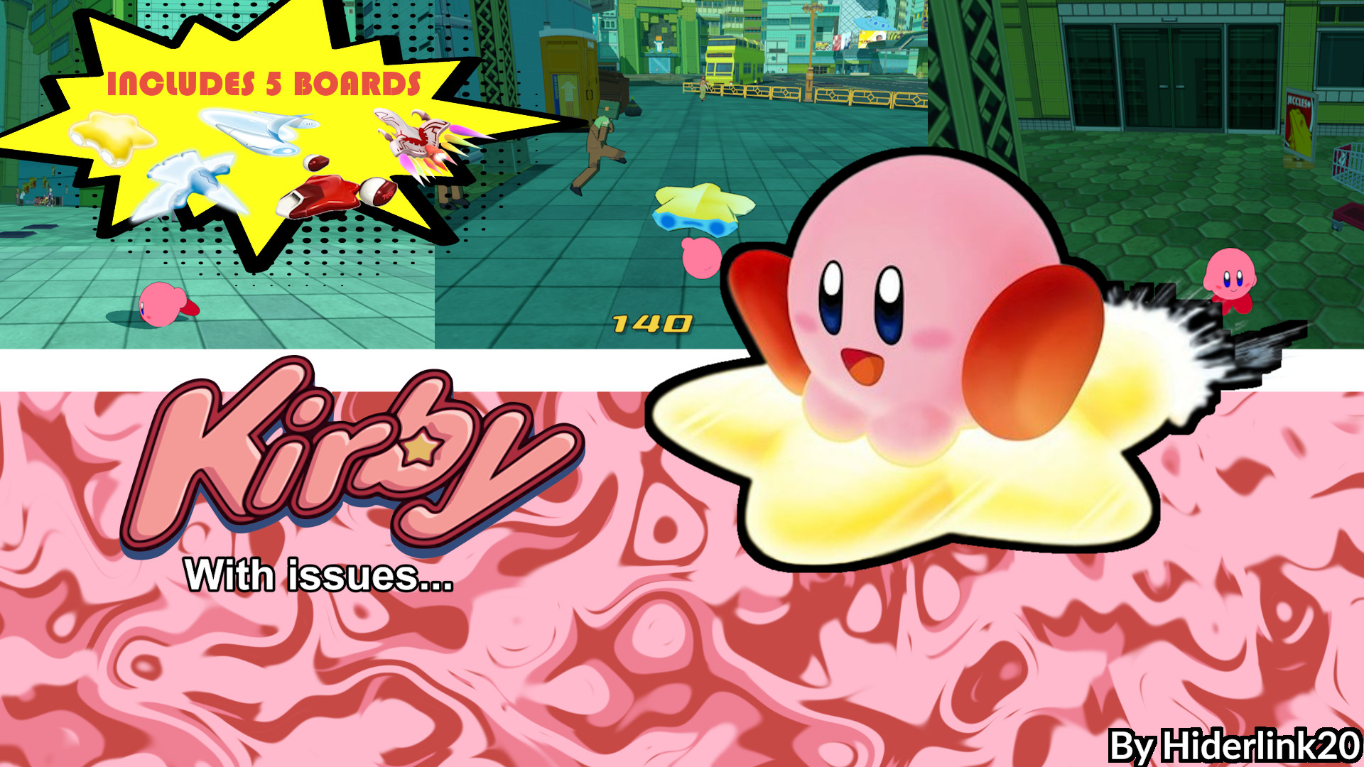 Kirby (With boards and BRC character hats) Mod for Bomb Rush Cyberfunk ...