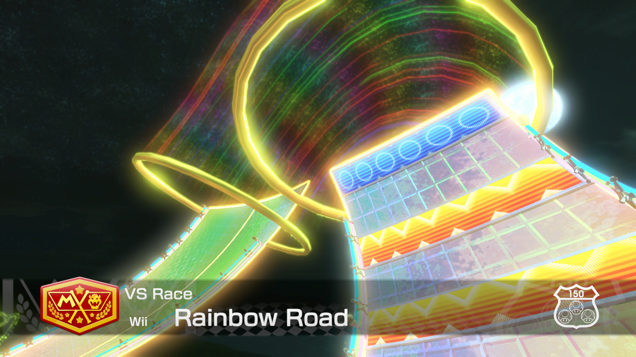 Wii Rainbow Road - with N64 Rainbow Road City! Mod for Mario Kart 8 Deluxe | MK8D Mods