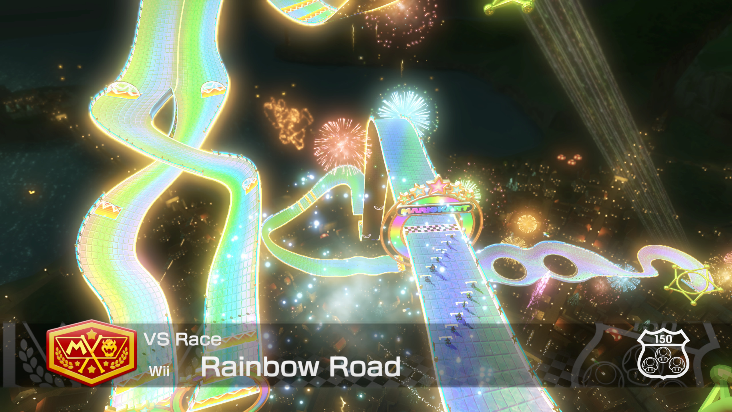 Wii Rainbow Road - with N64 Rainbow Road City! Mod for Mario Kart 8 Deluxe | MK8D Mods