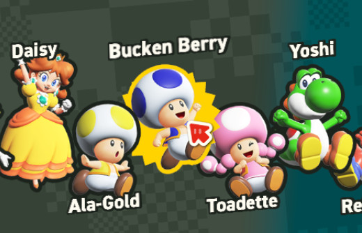 Bucken Berry/Ala-Gold over Blue Toad/Yellow Toad Mod for Super Mario ...