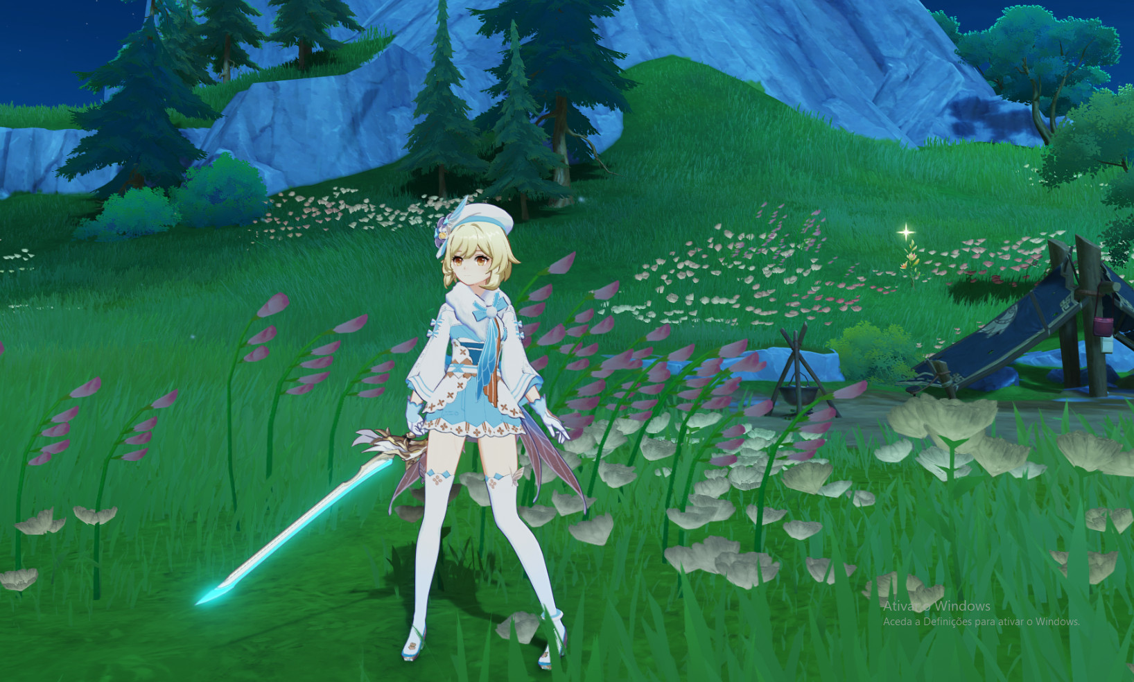 Lumine in Liv's outfit - recolor Mod for Genshin Impact | GI Mods