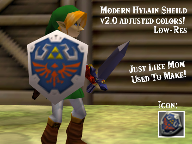 Modern Hylian Shield (hi-res + low-res!) Mod for Ship of Harkinian ...
