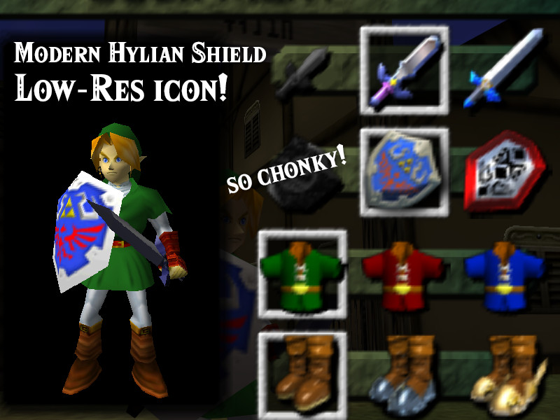 Modern Hylian Shield (hi-res + low-res!) Mod for Ship of Harkinian ...