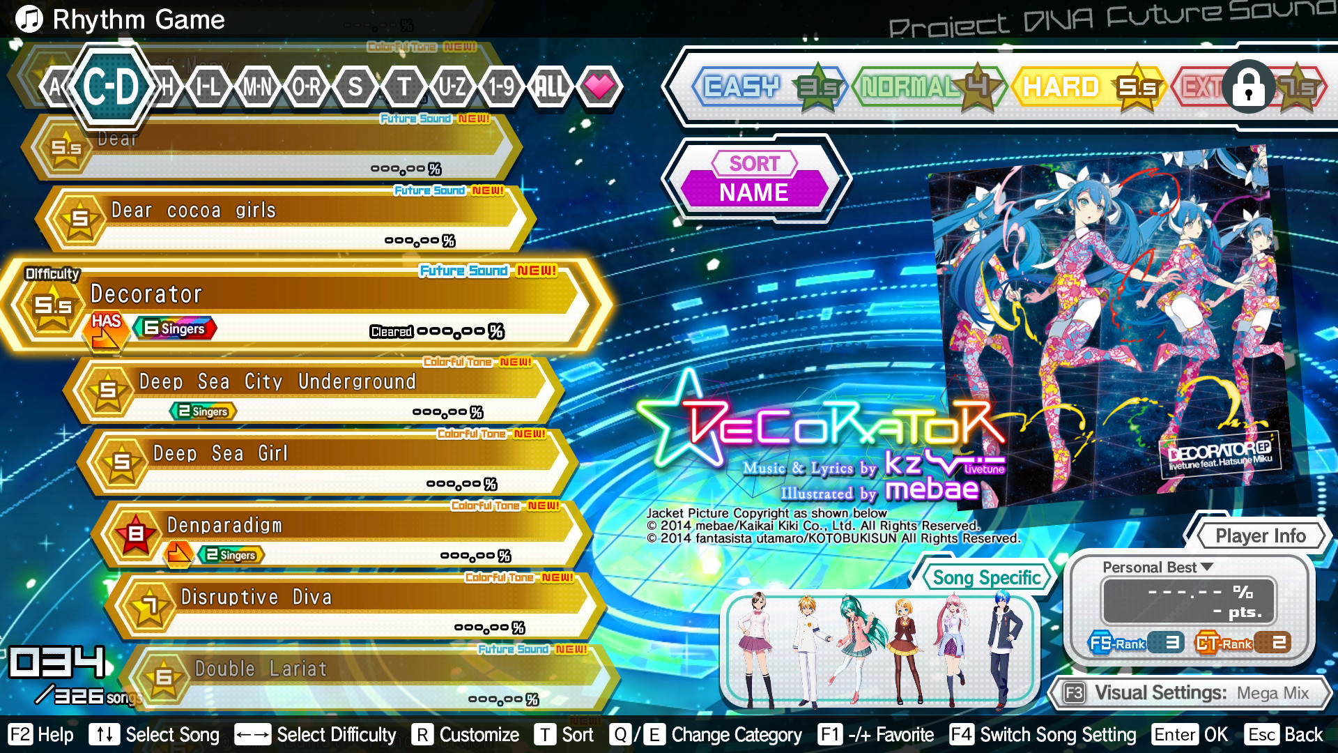 Future Tone UI for MM+ Mod for Hatsune Miku: Project DIVA Mega Mix+ ...