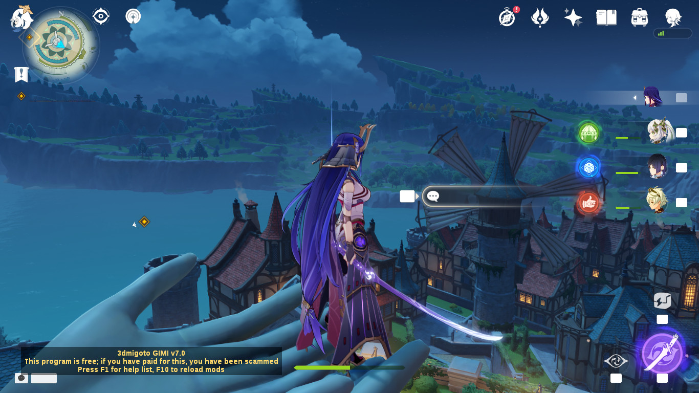 Playable Raiden boss sword(Engulfing Lightning) Mod for Genshin Impact ...