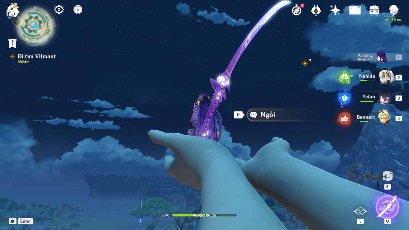 Playable Raiden boss sword(Engulfing Lightning) Mod for Genshin Impact ...