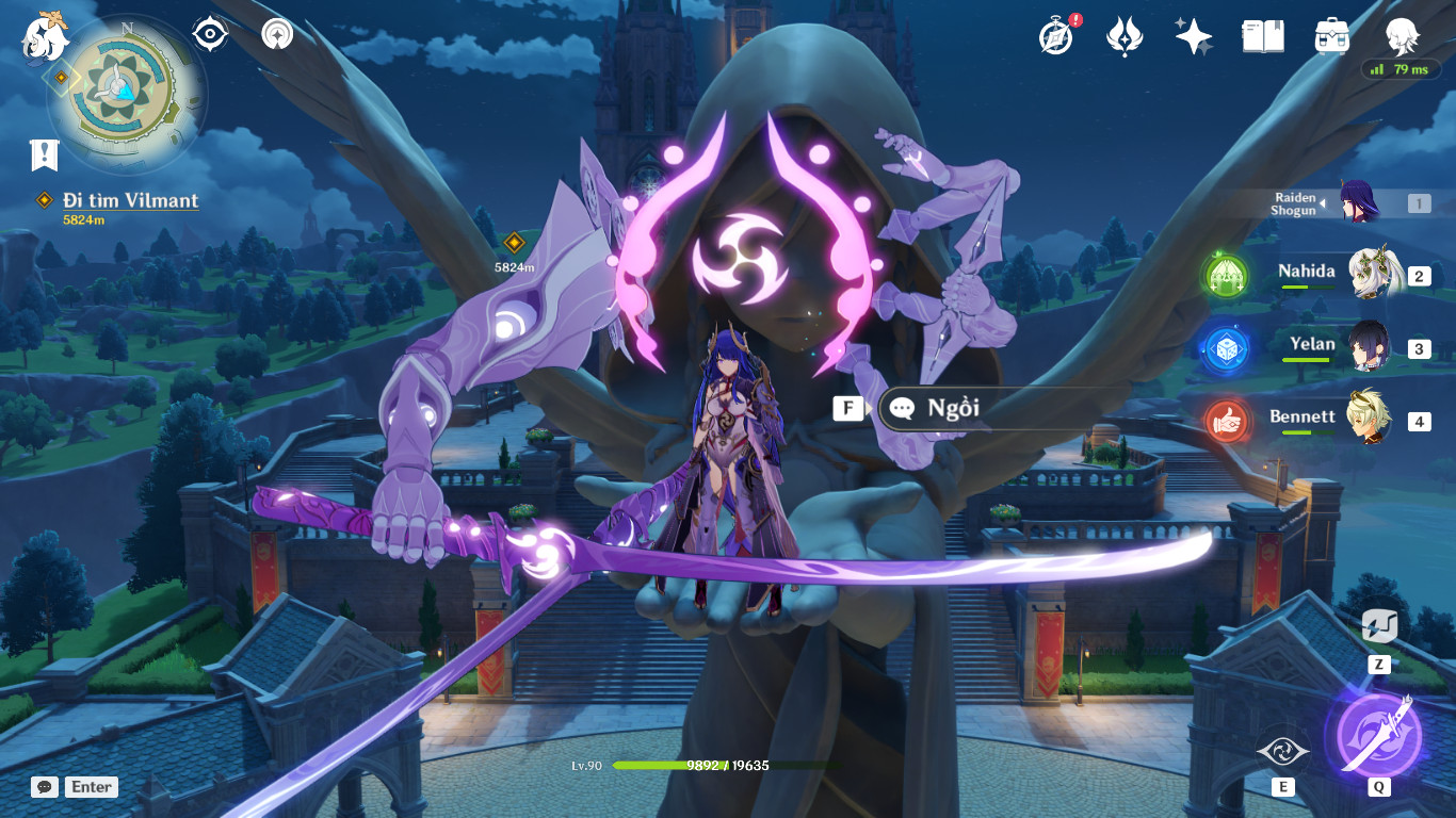 Playable Raiden boss sword(Engulfing Lightning) Mod for Genshin Impact ...