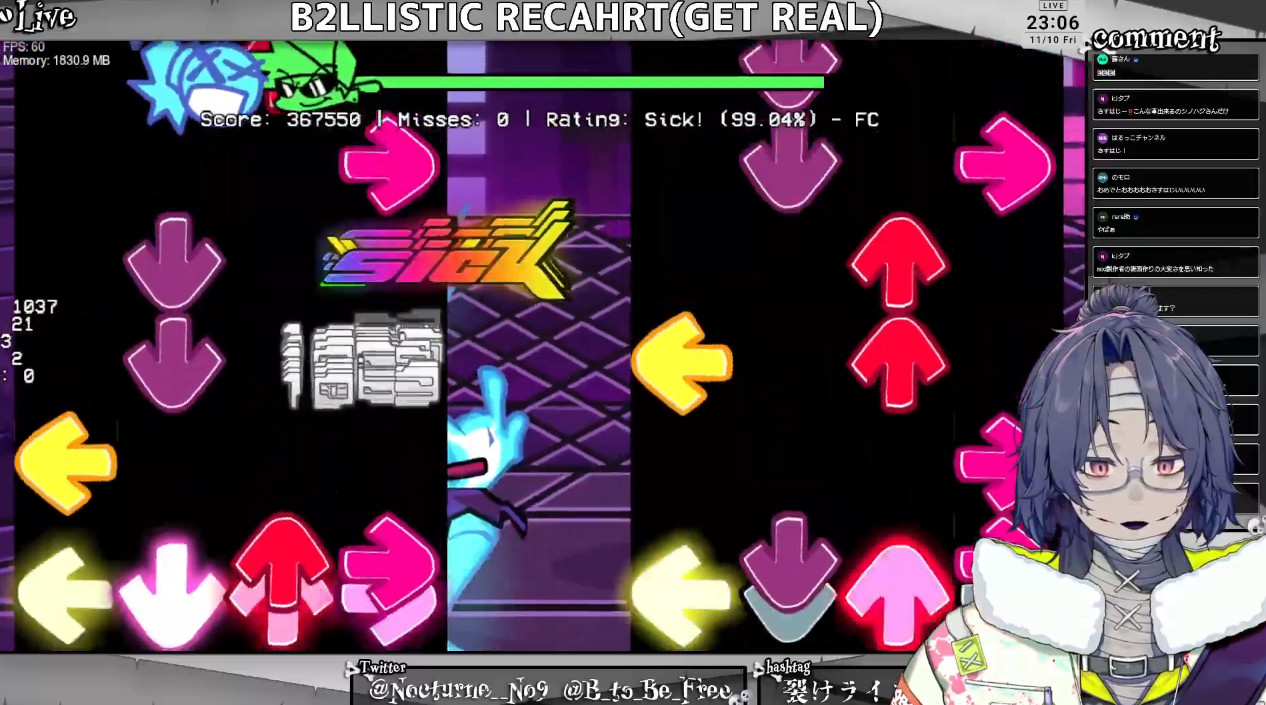 B2LLISTC Rechart json file(B2 REMIXED) Mod for Friday Night Funkin ...