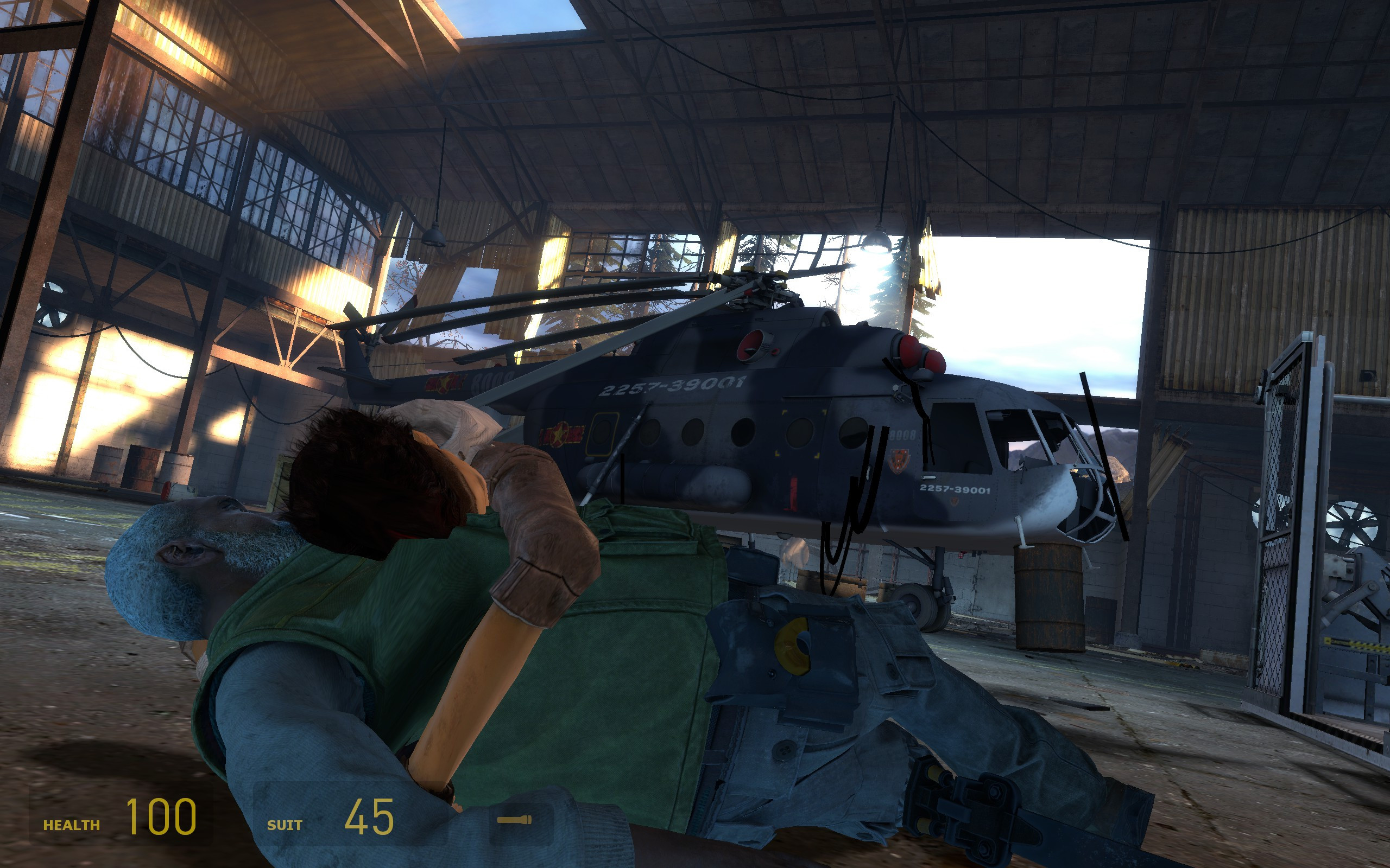 HLA Helicopter and Silo Elevator textures Mod for Half-Life 2 | HL2 Mods