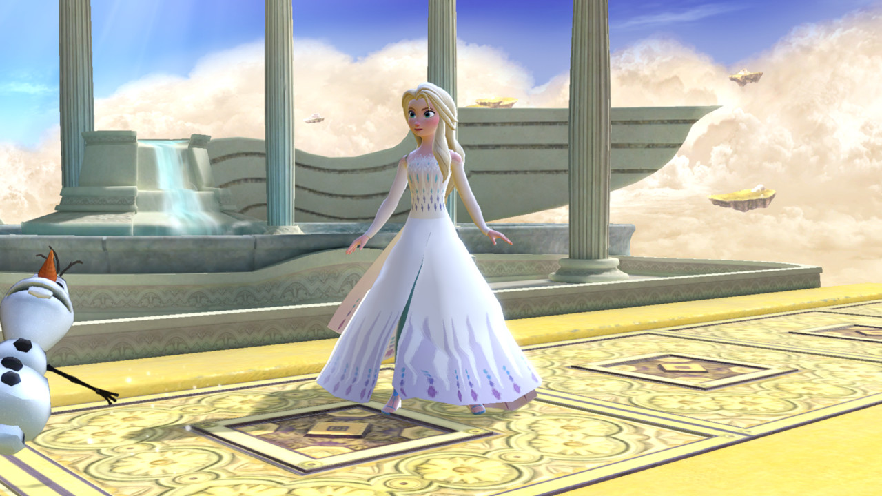 Disney | Elsa and Olaf over Rosalina and Luma Mod for Super Smash Bros ...