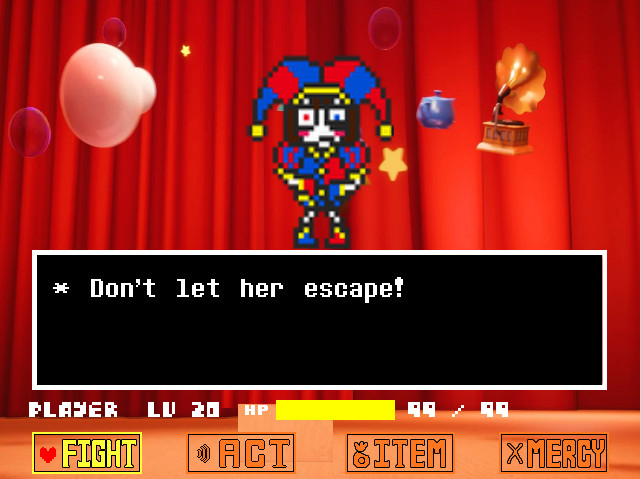 unitale: pomni fight Mod for Create Your Frisk (Unitale) | CYFUnitale Mods